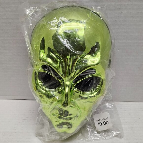 Target | Costumes | Green Metallic Alien Space Creature Man Mask Dress ...